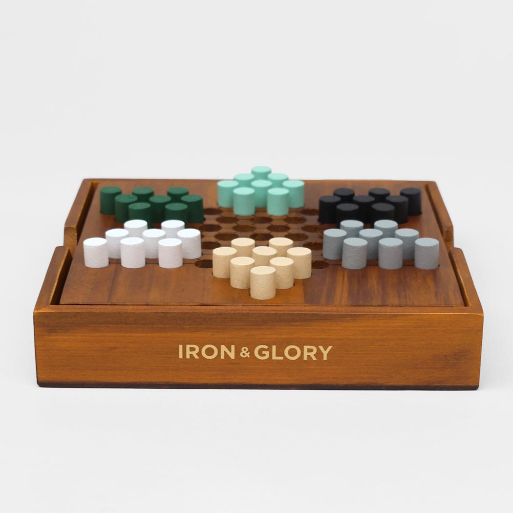 Chinese Checkers Wooden Board Game | Iron & Glory Chequers