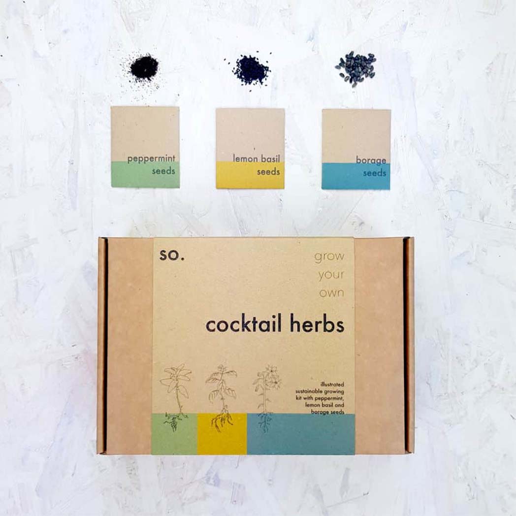 Grow A Cocktail Herb Garden Kit | A Great Gift For Cocktail Lovers