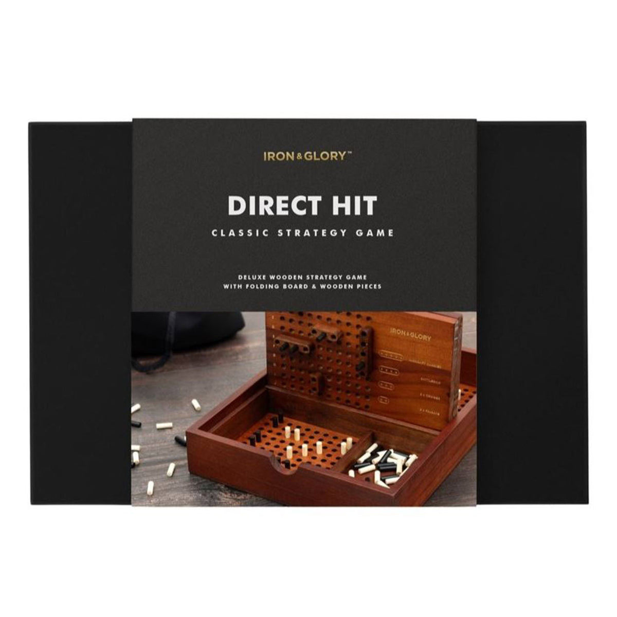 Deluxe Wooden Direct Hit Battleship Game